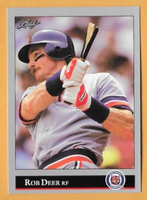 ROB DEER DETROIT TIGERS #193 no dot inc - LEAF NM-MT 1992 | eBay