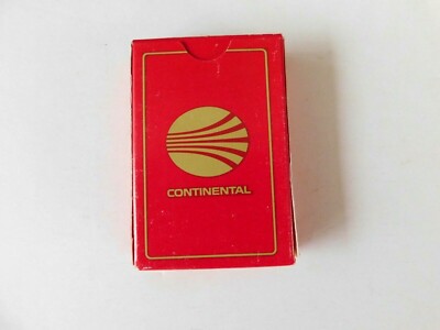 Continental Airlines Playing Cards, in original box, wrapped in ...