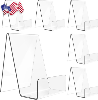 Acrylic Book Stand Clear Easel Stand for Display Book & Display Holder ...
