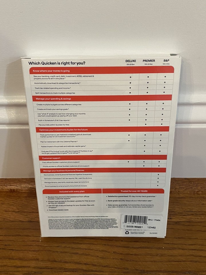 Quicken Classic Premier - 1 Year Subscription (Windows/Mac) [Key Card ...