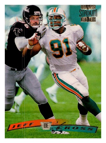 1996 Topps Stadium Club #104 Jeff Cross Dolphins | eBay