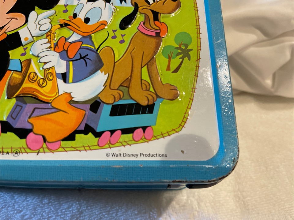 Vintage Metal Lunchbox Aladdin - Mickey, Donald, Pluto @ DISNEY WORLD ...