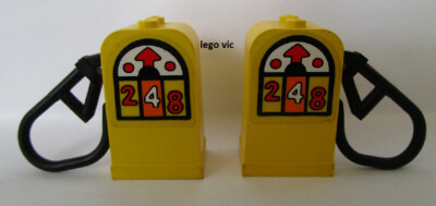 Lego 4618c01 x2 Fabuland Pompe à Essence Petrol Pump du 3670 3675 MOC ...