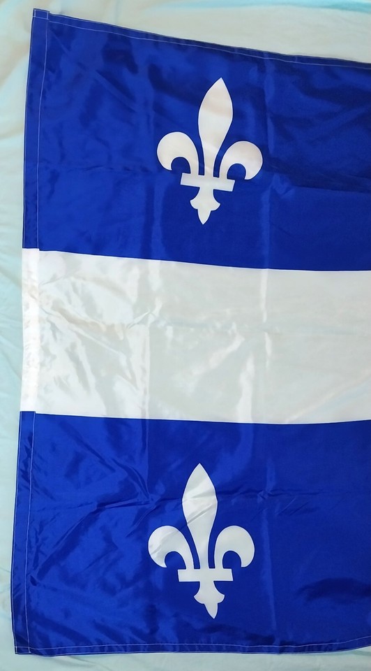 Large 4' x 6'ft Quebec Province Flag Quebec Banner Outdoor Indoor High ...