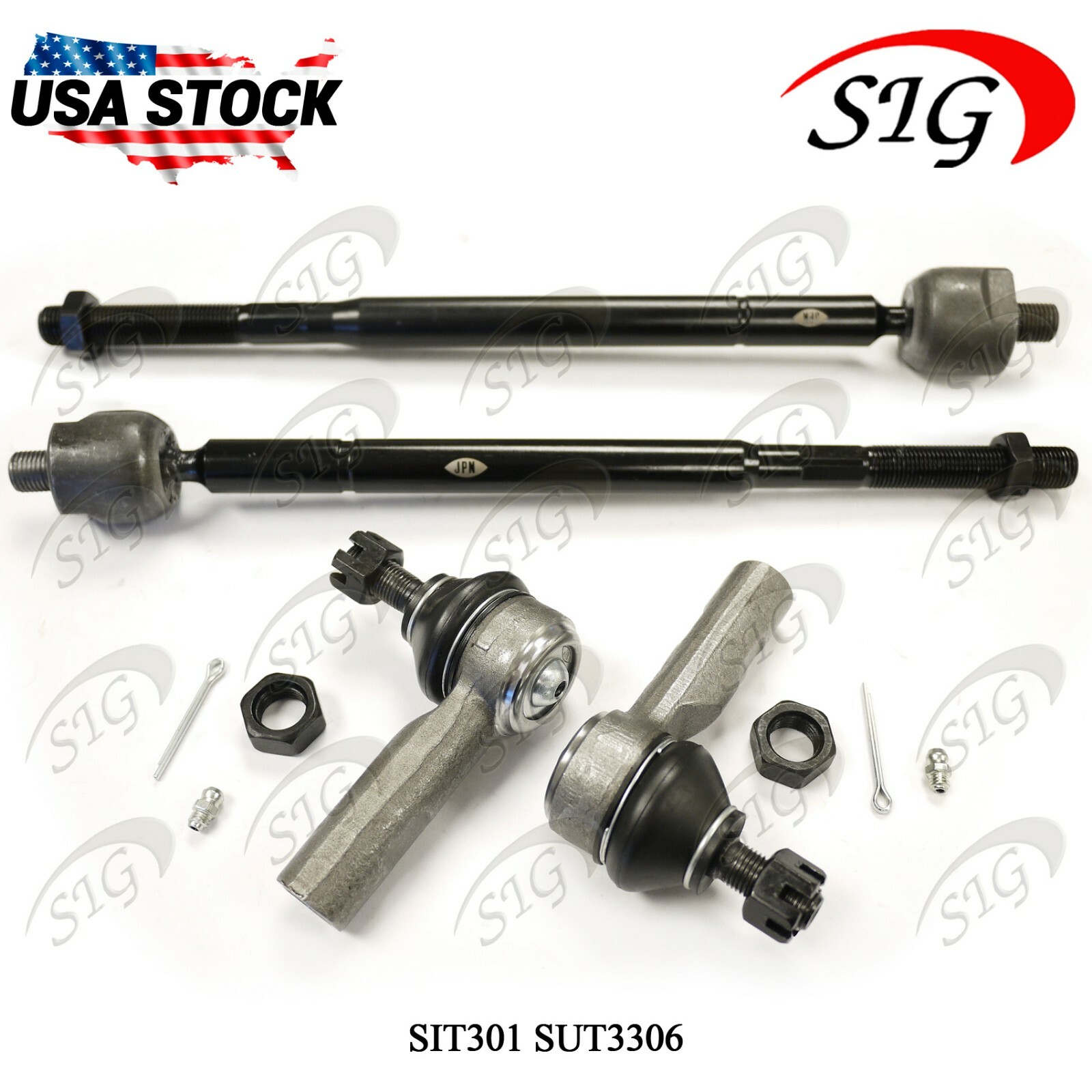 For 1992 - 2001 Lexus ES300 Front Inner & Outer Steering Tie Rod Ends ...