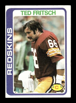 1978 TOPPS Football Vintage Card #357 🏈 TED FRITSCH, Washington ...