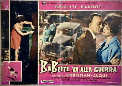 Babette VA The Guerra-Fotobusta Originale-Brigitte off Shoulder Bardot ...