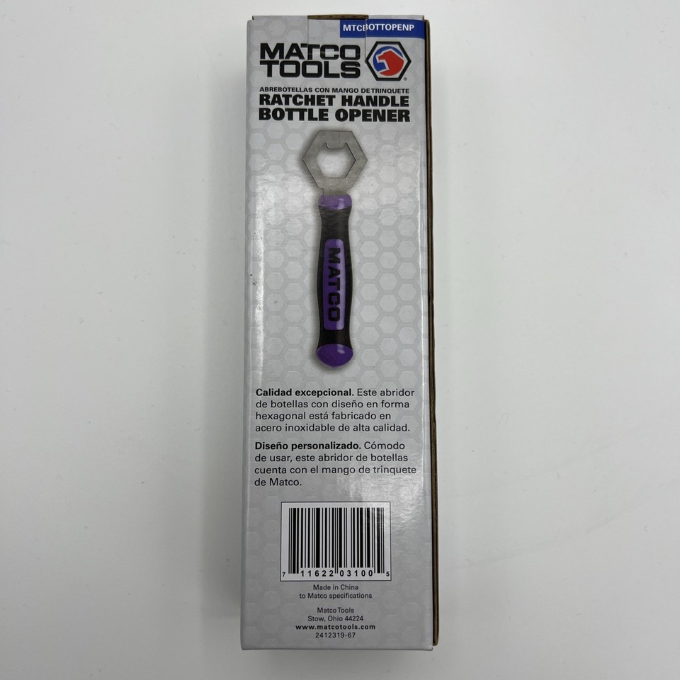 Matco Tools Ratchet Handle Bottle Opener, Purple | eBay