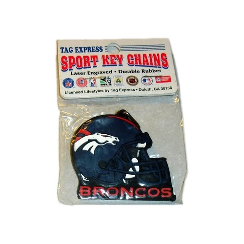 Denver Broncos Rubber Material Vintage Keychain Key ring Nfl New | eBay