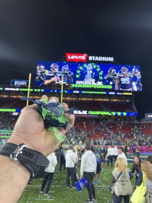 2026 Seattle Seahawks Super Bowl LX 60 Trophy Confetti. Straight From ...