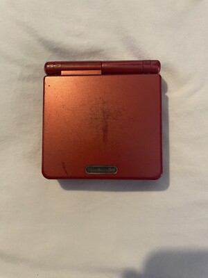 Nintendo Game Boy Advance SP Handheld System - Flame Red 34722832298| eBay
