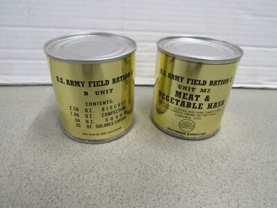 WW2 US Army Field Ration C M2 Unit Can & B Unit Can Reproduction | eBay