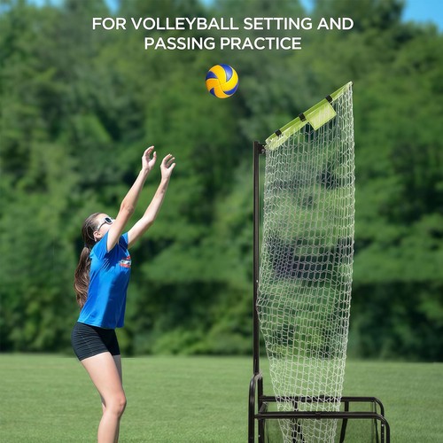 Volleyball Setter Trainer Net with Adjustable Height and Angle for ...