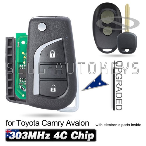 303MHz 4C Chip for Toyota Camry ACV36 MCV36 2000-2006 Upgraded Flip Car ...