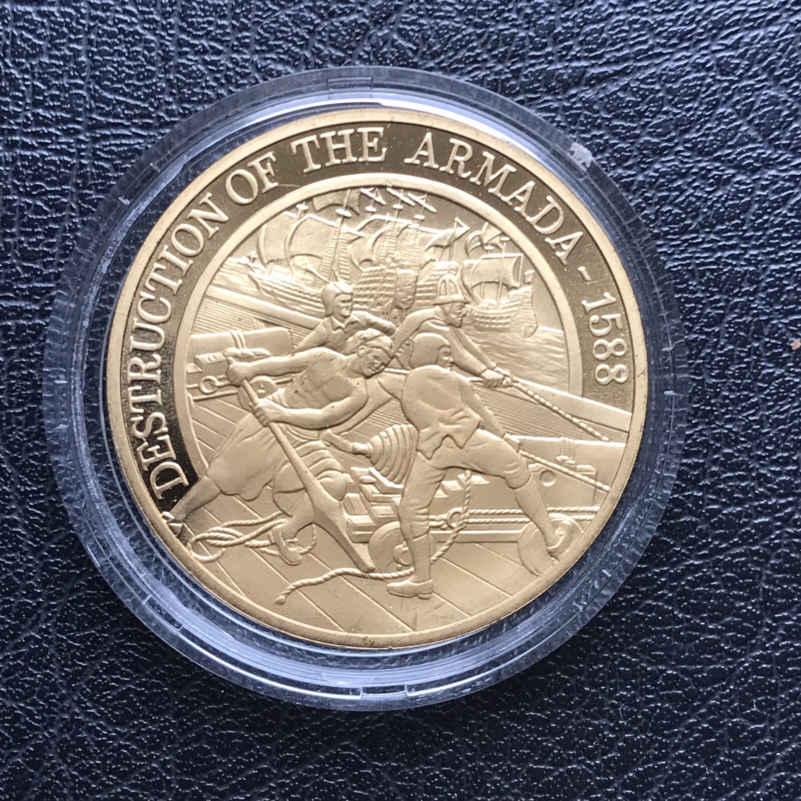 1588-1988 Destruction of the Spanish Armada 400th Anniversary Gold ...