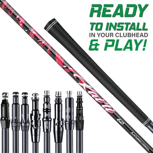 Mitsubishi Kai'li Red Regular Flex Driver Shaft With Adapter & Grip ...