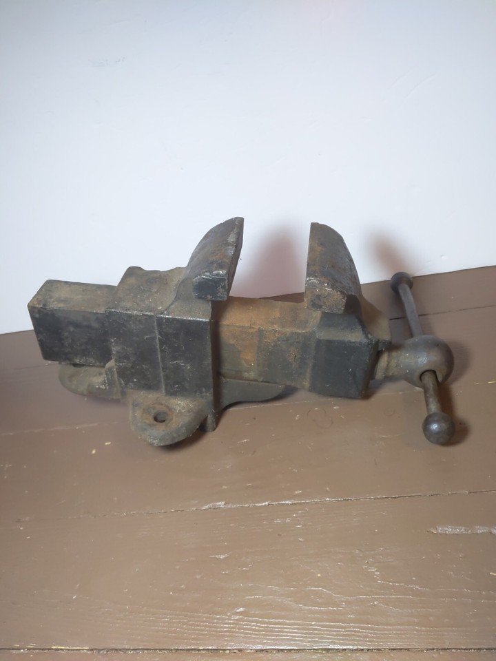 Antique Vise PRENTISS VISE CO. Bull Dog Machinist No.51 New York HEAVY ...