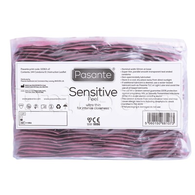 144 x Pasante Sensitive Feel Condoms | Ultra Thin Intense Feeling | eBay UK
