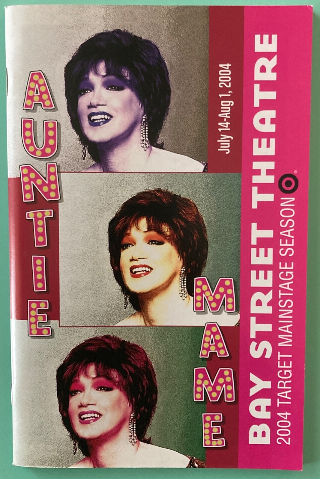 Color Playbill AUNTIE MAME Charles Busch Max Von Essen Penny Fuller Bay ...