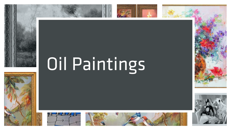 Antique Gold Framed Oil Painting, J Reneau Signed, Summer Country ...