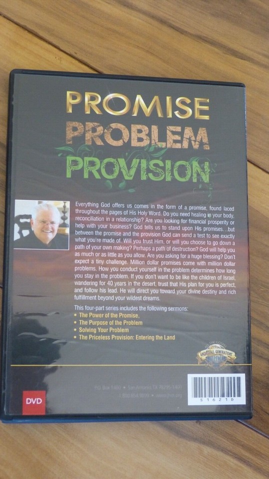 PROMISE PROBLEM PROVISION 4 Sermon Series DVD Set Pastor John Hagee | eBay