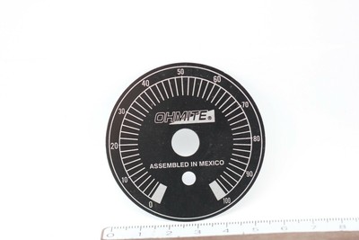 OHMITE RHEOSTAT DIAL 5000 D94000. OHMITE DIAL PLATE. RC18 | eBay