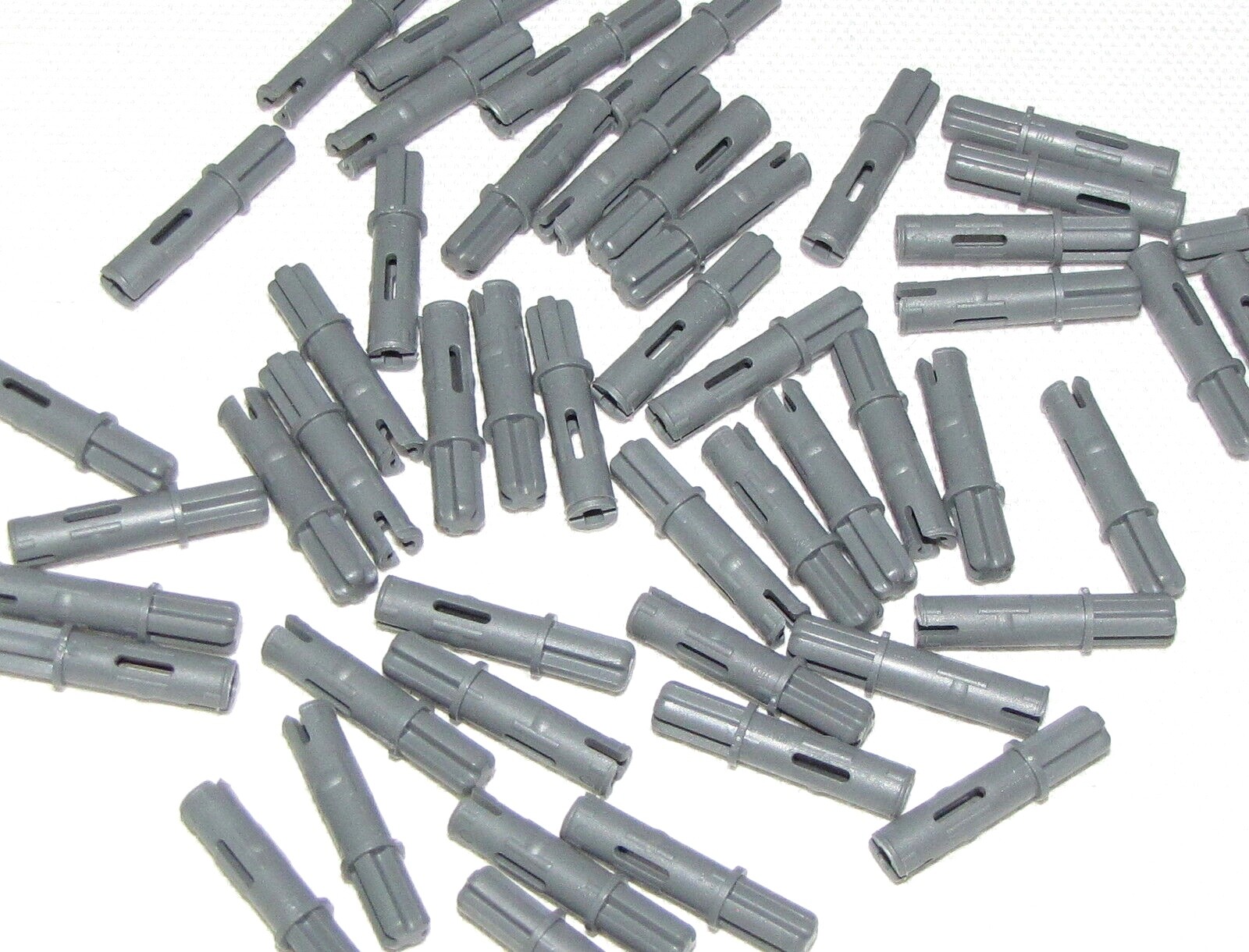 Lego Lot of 50 New Dark Bluish Gray Technic Axles Pin 3L with Friction ...