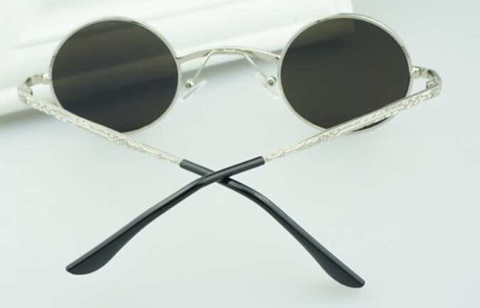 Vintage Small Round Sunglasses Metal Full Rim Outdoor Retro Glasses | eBay