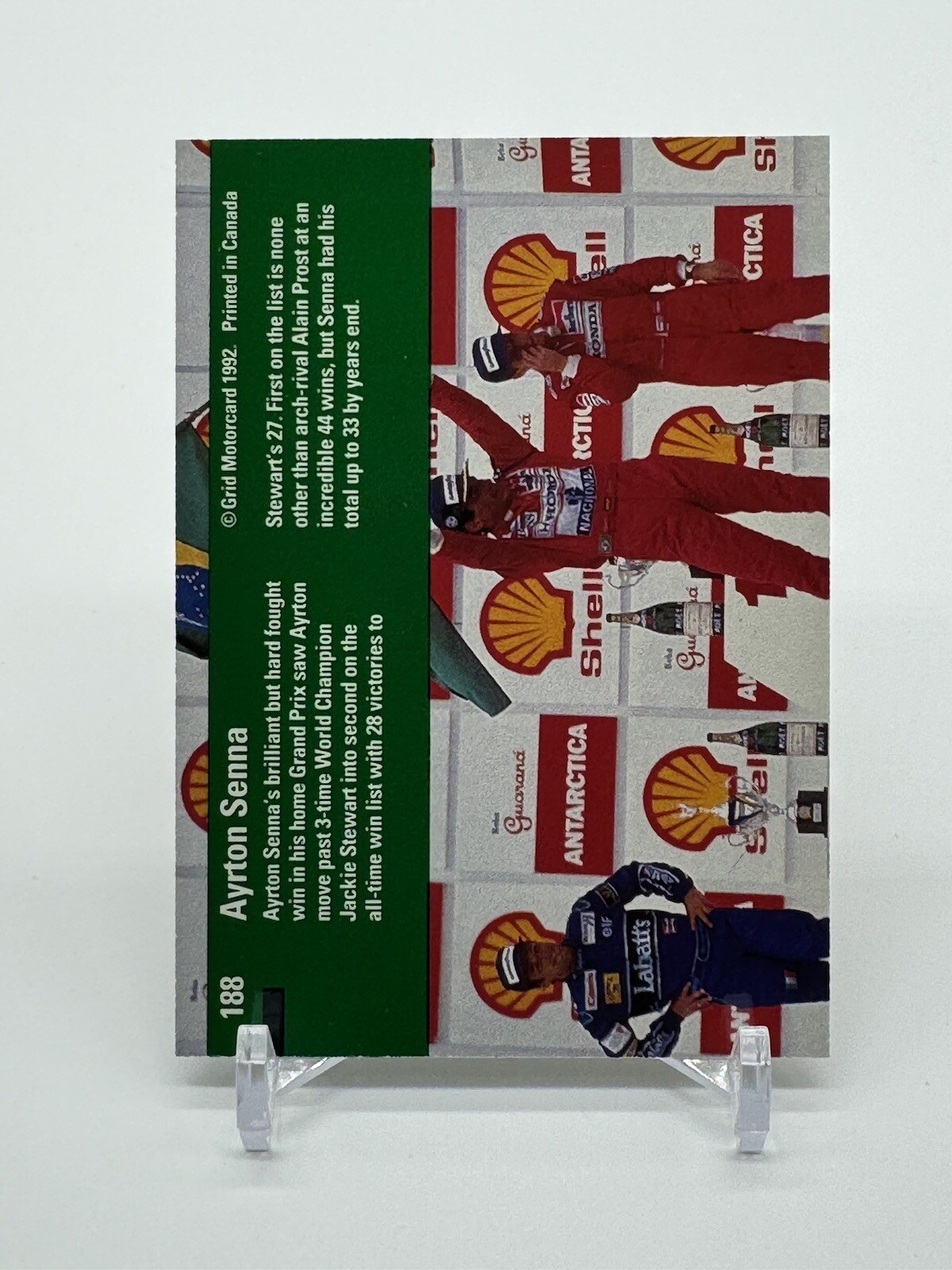 1992 Grid F1 Formula 1 Aryton Senna #188 | eBay