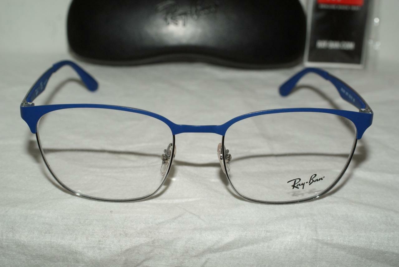 Brand New Authentic Ray-Ban RB 6356 Color 2876 Silver/Blue Size 52-18mm & Case! | eBay