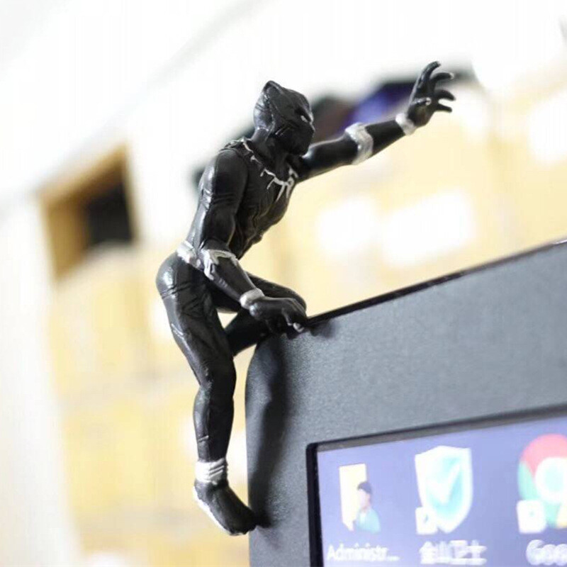 Avengers BlackPanther model hand action figure computer companion toy ...