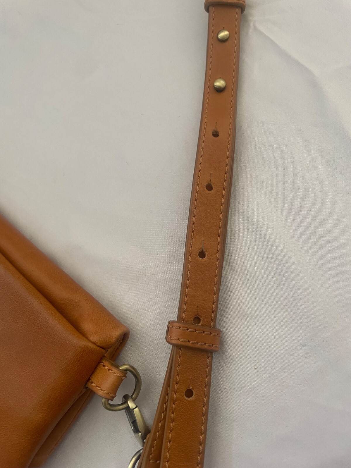 Andar Adjustable Crossbody Foldover Handcrafted Soft Camel Leather Boho ...