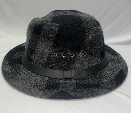 Filson Wool Packer Hat 11060025 MADE IN USA Black Charcoal Mackinaw ...