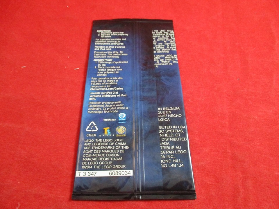 LEGO Chima Online Game Code Promo Trading Card 2014 Sealed Pack *NEW ...