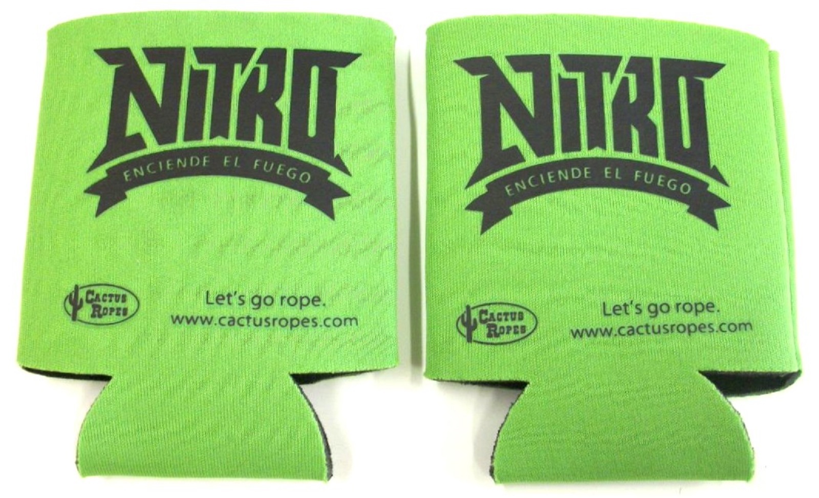 Cactus Ropes Nitro Drink Koozies 2-Pack Lime Green New Free Shipping | eBay