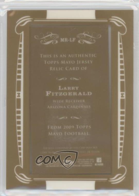 2009 Topps Mayo Framed Mini Jersey Relics Larry Fitzgerald #MR-LF | eBay