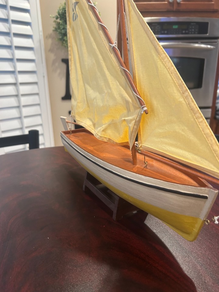 Authentic Models Madeira Y6 Yellow Sailboat – Unopened in Original Box ...