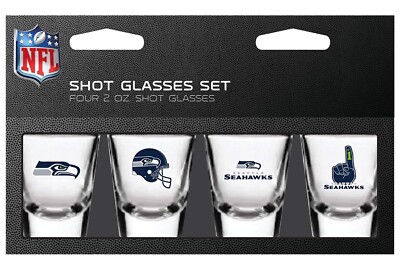 Seattle Seahawks NFL 2 oz Shot Glasses Set 4 Pack | eBay
