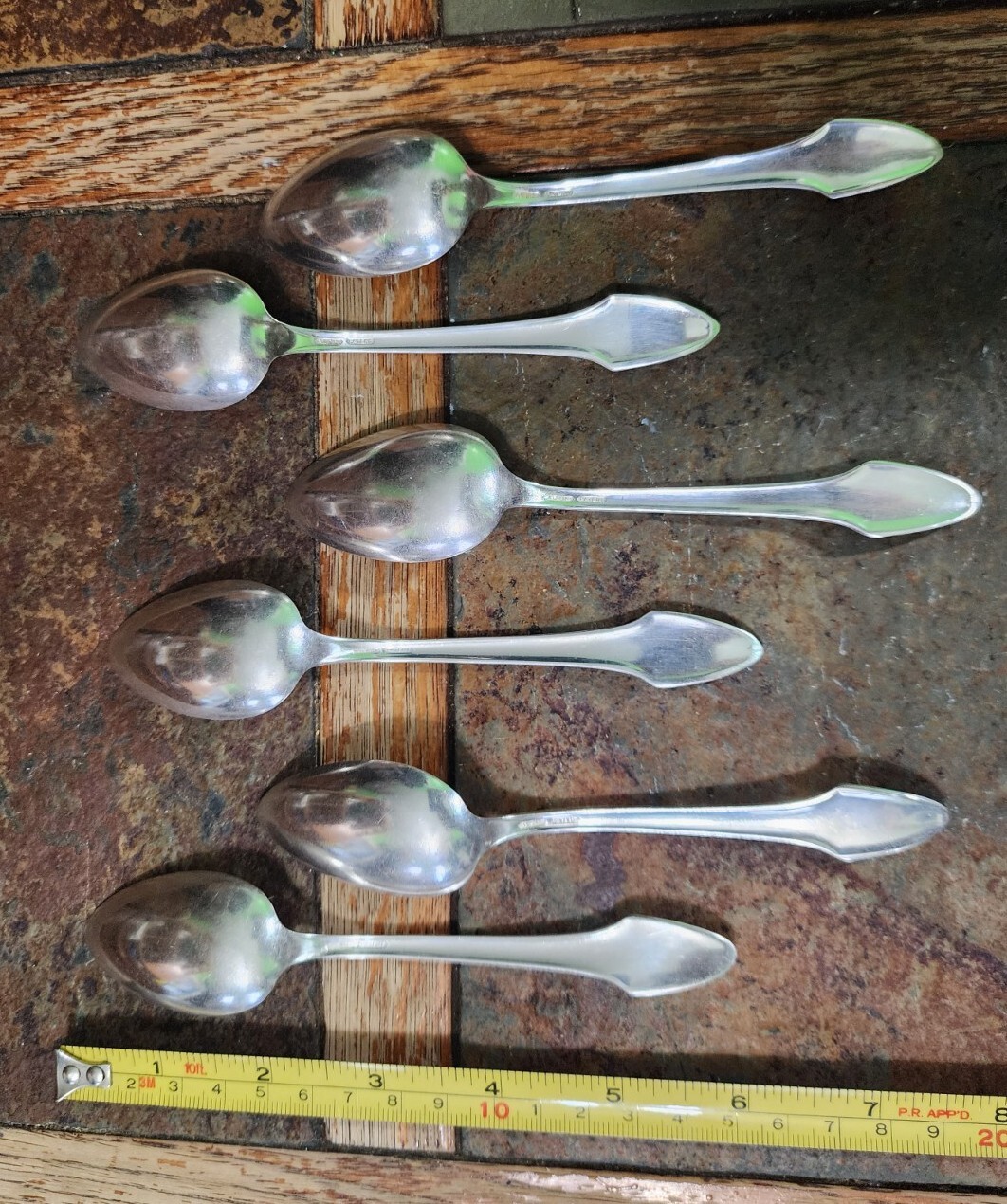 👍LOT OF 6 ALVIN ANTIQUE c1910 MOLLY STARK SILVERPLATED TEASPOONS/ TEA ...
