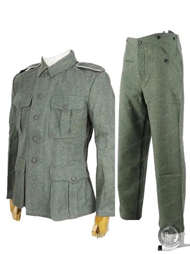 GERMAN ARMY M40 FIELD WOOL PANZER JACKET & PANTS SUIT SIZE S - WW2 ...