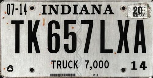 Vintage 2020 INDIANA License Plate - Crafting Birthday MANCAVE slf | eBay