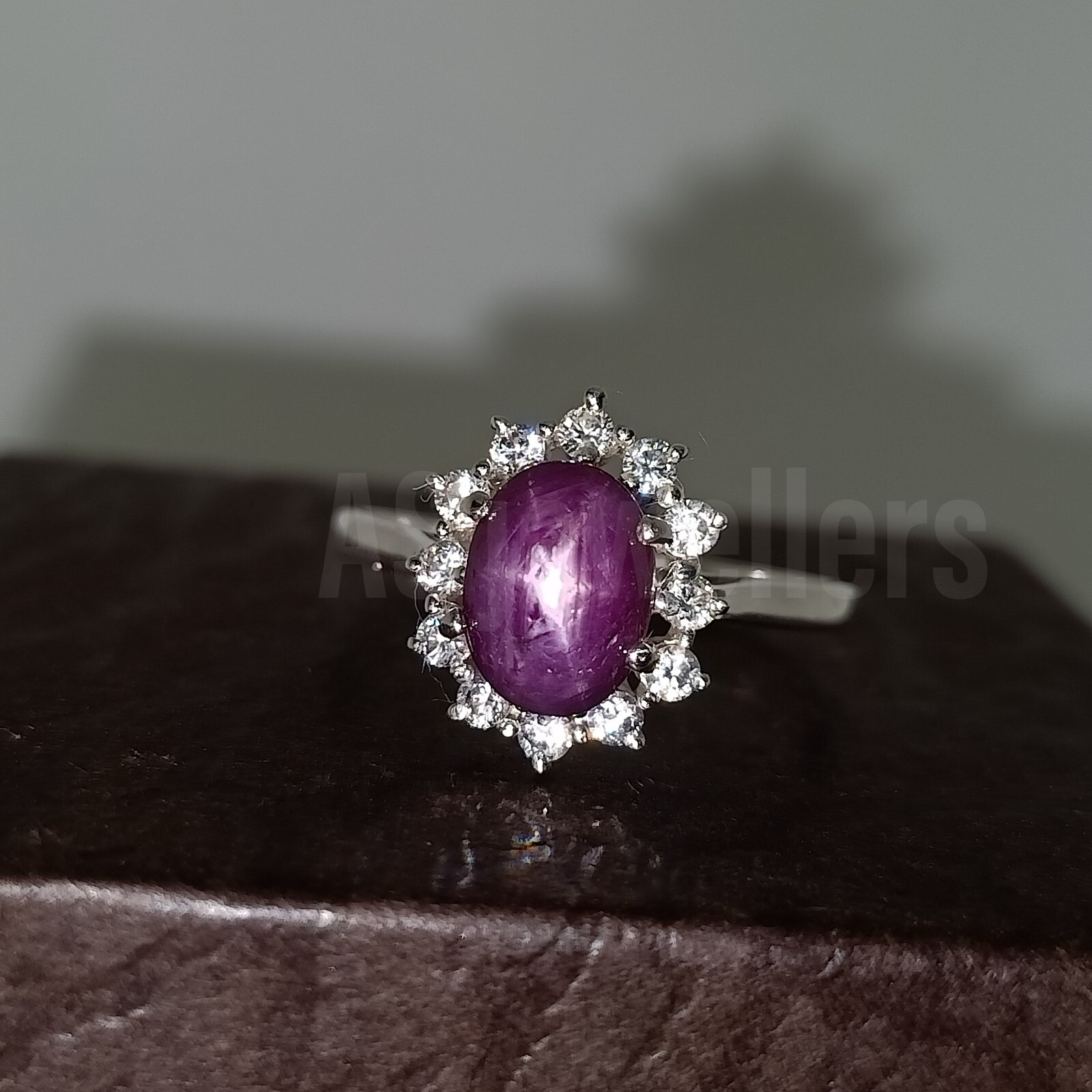 Vintage Natural Star Ruby Rings 925 Sterling Silver Wedding Gifts Ring ...