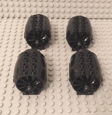 Lego 4 City Aircraft Large Black Engine With 10 Blades Rotor ...