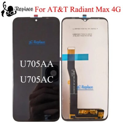 6.5 Inch For AT&T Radiant Max 4G U705AA U705AC LCD Display Touch Screen ...