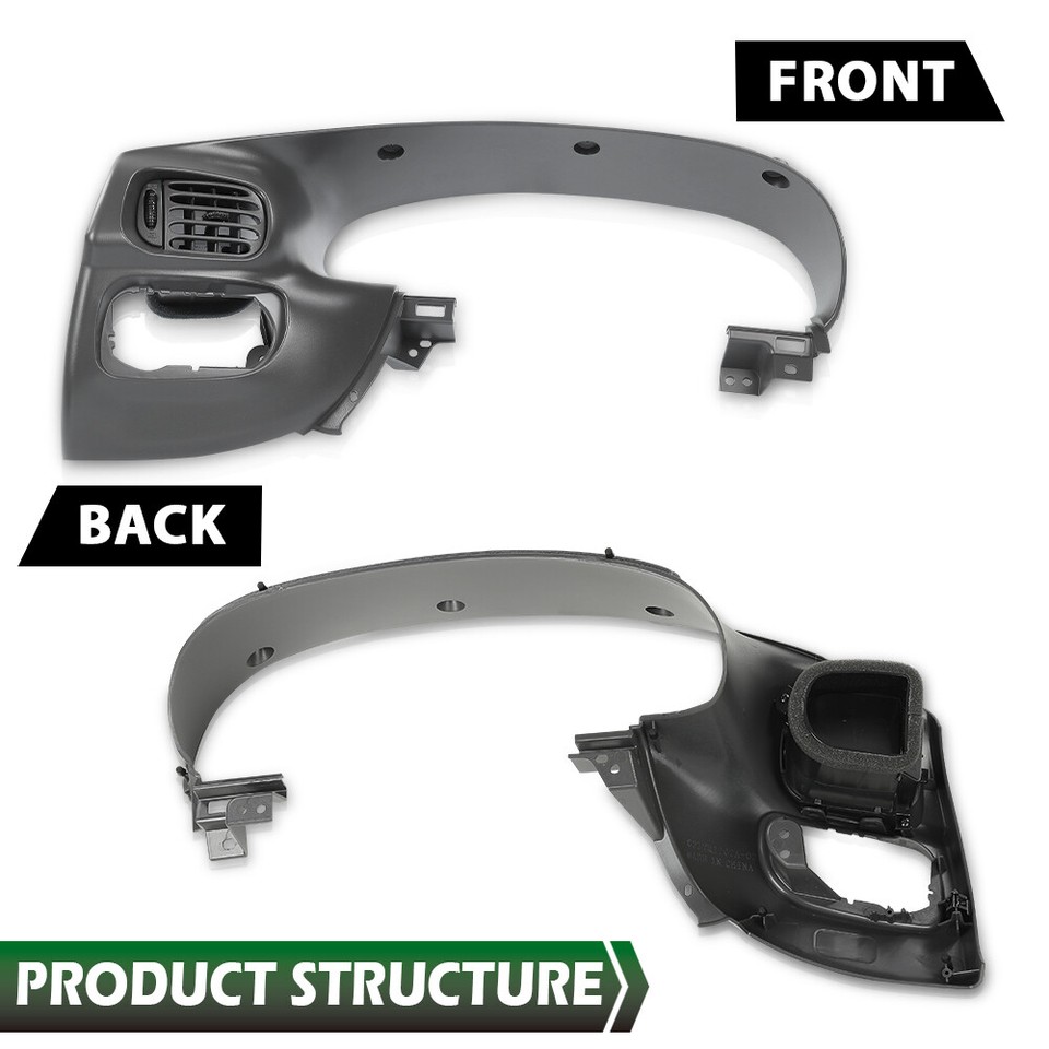 Fit For 97-03 Ford F150 Expedition Dash Instrument Cluster Bezel Panel ...