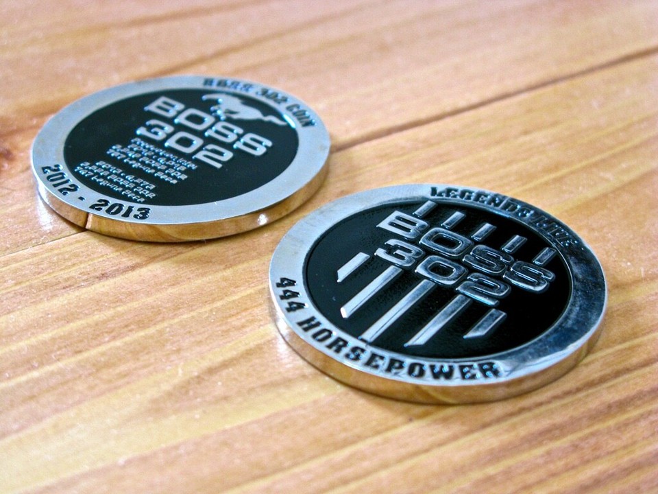 2012 - 2013 Ford Mustang Boss 302 Collectable Challenge Coin New Old ...