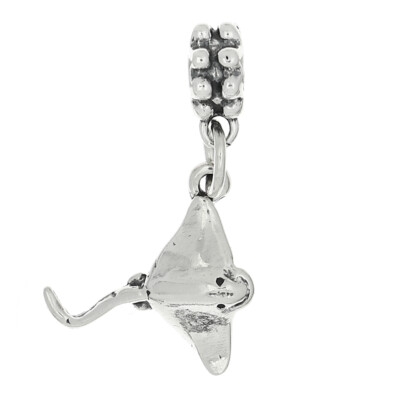 Sterling Silver 3D Dangling Stingray Sea Ray European Bead Charm | eBay