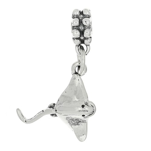 Sterling Silver 3D Dangling Stingray Sea Ray European Bead Charm | eBay