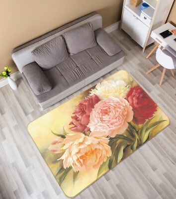 3D Pink Peony 326 Non Slip Rug Mat Room Mat Elegant Photo Carpet Coco ...