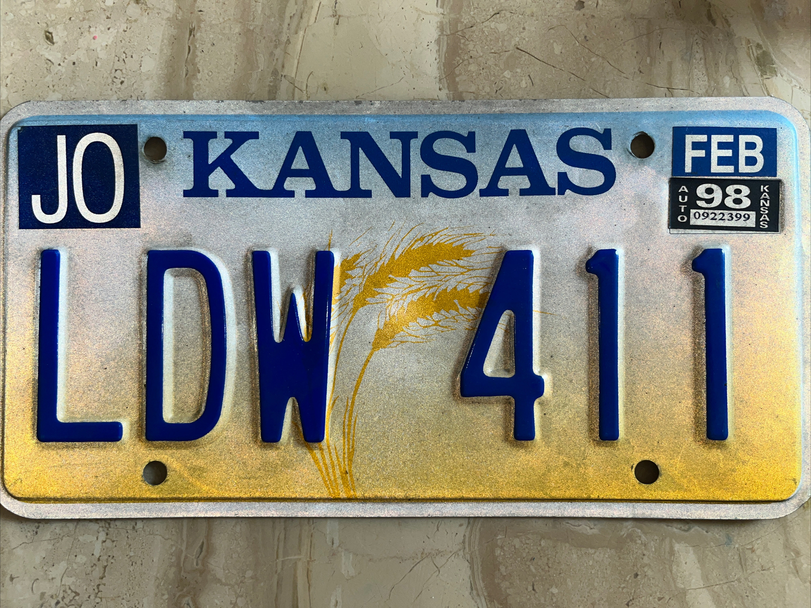 February 1998 Kansas License Plates Perfect Condition! | eBay